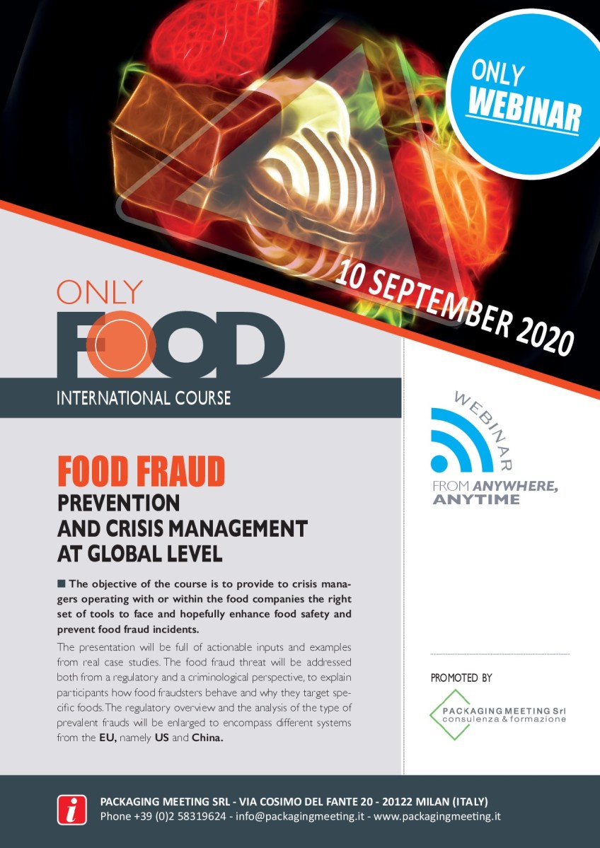 Food Fraud Prevention and Crisis Management at Global Level Webinar ...
